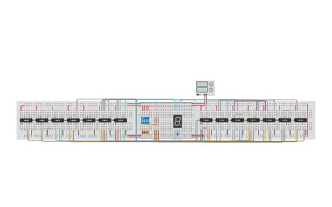 Circuit Design Display 7 Segmentos Anodo Comum Tinkercad