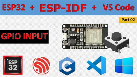 02 Esp32 Gpio Input With Esp Idf And Embedded C Using Vs Code Youtube