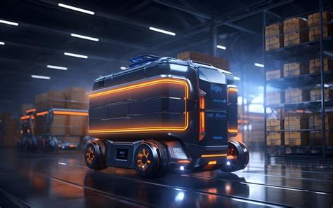 Premium Ai Image Futuristic Autonomus Robot