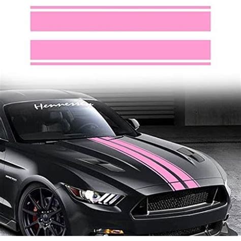 Huwande 63x11 Racing Body Stripes Stickers Cars Hood Vinyl Decals