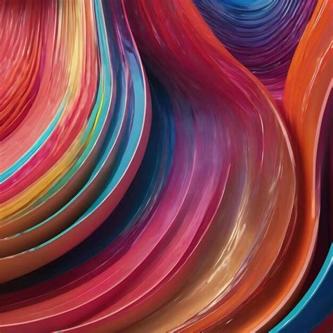 Premium Photo Parallel Lines Curves Distorted Shapes Plastic Tube