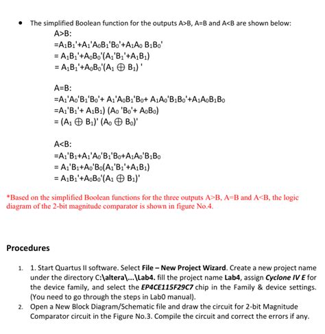 Solved Part 1 B 2 Bit Magnitude Comparator Circuit A