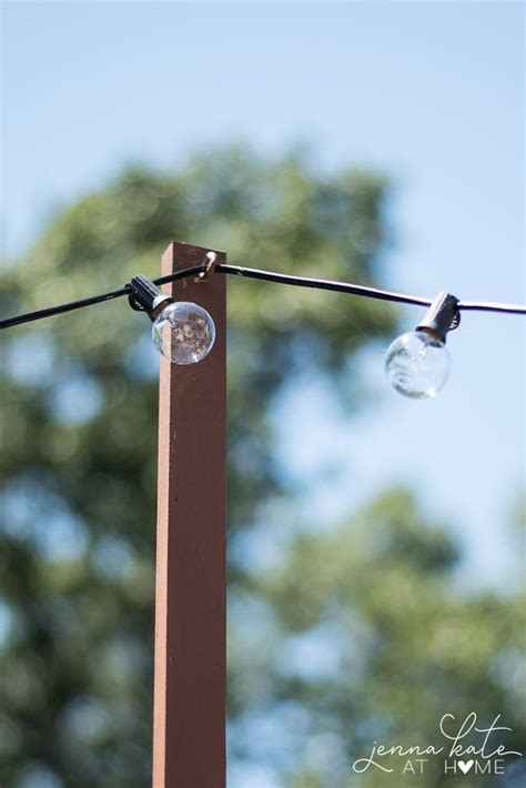 The Easiest Way To Hang String Lights On Your Deck Jenna Kate At Home