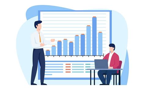 Premium Vector Office Workers Analyzing And Researching Business Data