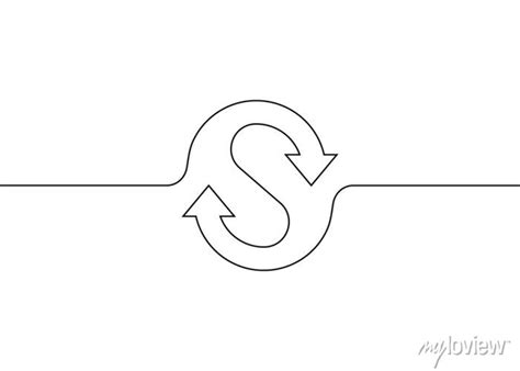 Cycle Arrow Agile Continuous Line Art Repeat Process Circular Posters For The Wall Posters