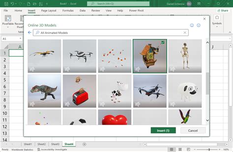 insert 3d models