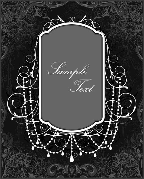 추상 꽃 프레임 벡터 Eps Ai Uidownload