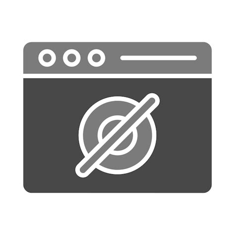 ocultar el icono vector premium