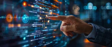 Tech Businessman Analyzing Ai Machine Learning Insights Using Data