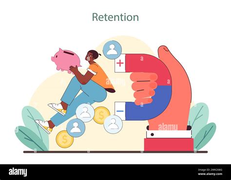 Customer Retention Concept Depicts Saving Strategy Client Satisfaction And Loyalty Programs