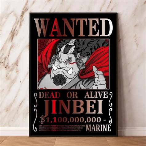 One Piece Jinbei Wanted Poster Kaizoku World