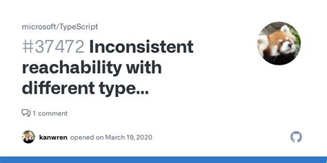 Inconsistent Reachability With Different Type Annotations · Issue 37472 · Microsofttypescript