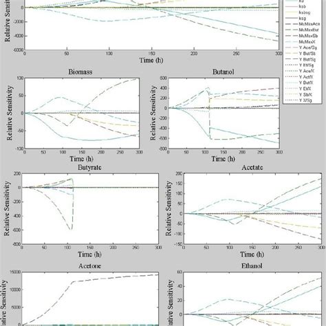 Local Parametric Sensitivity Analysis Curves For All The Modeled States Download Scientific
