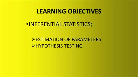 Inferential Stats Hypothesis Testing Pptx