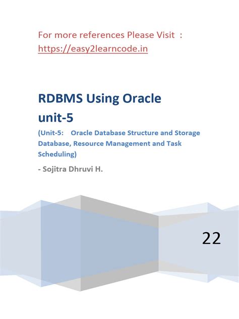 Unit 5 Final Pdf Databases Relational Database