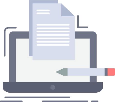 Coder Coding Computer List Paper Flat Color Icon Vector 14334946 Vector