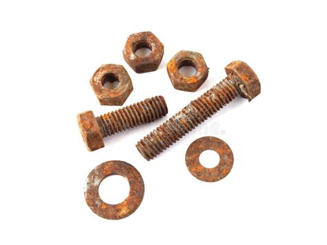 Rusty Nuts And Bolts Stock Image Image Of Life Nuts