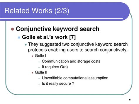 Ppt Efficient Conjunctive Keyword Search On Encrypted Data Storage System Powerpoint