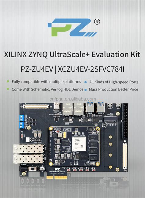 puzhi pz zu4ev xilinx fpga development board highspeed ad package