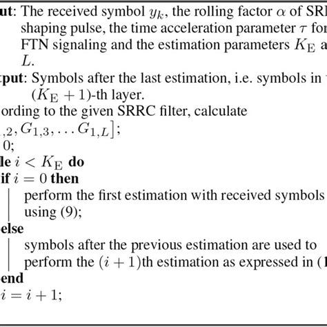 algorithm 2 proposed imlisic algorithm for ftn signalling download
