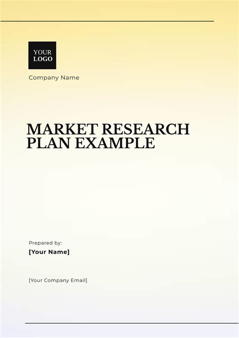 Free Research Plan Templates Editable And Printable