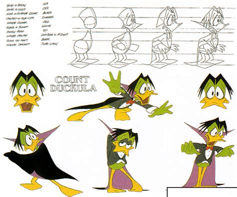The City Of Monzville Model Sheet For Count Duckula A Reluctant