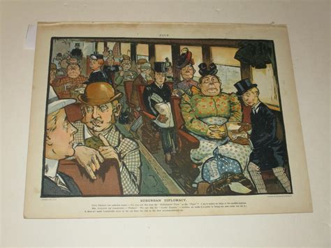 1901 Puck Magazine Army Leap Frog Suburban Diplomacy Good