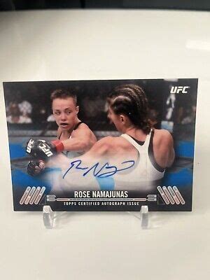 Rose Namajunas Knockout Autograph 2017 Limited 25 Ebay