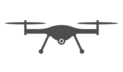 흰색 배경에 격리 된 무인 항공기 벡터 아이콘입니다 웹 모바일 앱 및 사용자 인터페이스 디자인을위한 쿼드로 콥터 플랫 아이콘 무인 항공기 쿼드 콥터 스톡 벡터 일러스트