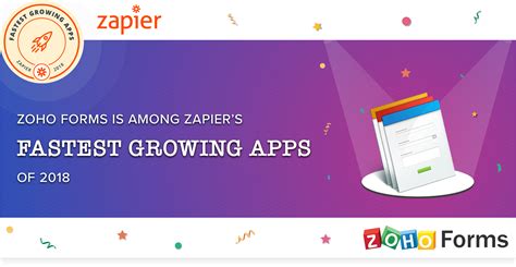 Zoho Forms Is Among Zapiers Fastest Growing Apps Of 2018 Zoho Blog