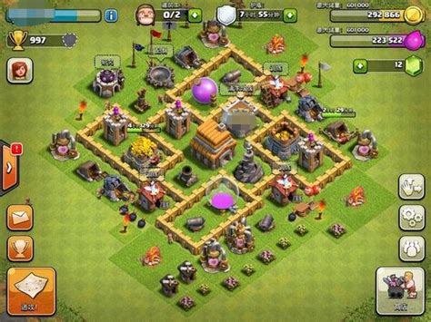 部落冲突阵型盘点，高杯大佬都在用四岛阵，八卦阵无人能解？ 鹿鸣之歌