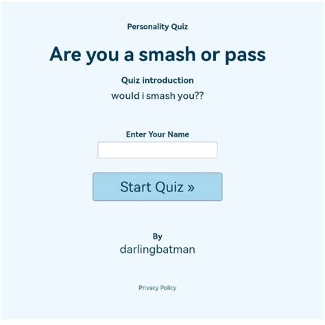Smash Or Pass Quiz😍 Smash Or Pass Quizzes For Fun Quiz