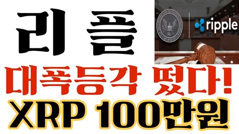 리플 코인 대폭등각 떴다 Xrp 100만원 D 3 3일남았습니다 초강력상승재현 리플목표가 리플호재 리플전망 리플코인목표가 리플코인호재 리플코인전망