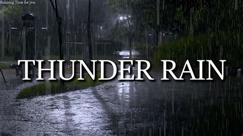 5분안에 잠든다 깊은수면을 위한 천둥 번개 빗소리 스트레스 해소 불면증 Asmr Youtube