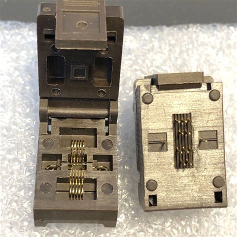 QFN X IC Test Socket QFN P Mm Pitch X Mm DFN With Ground Pins Burn In
