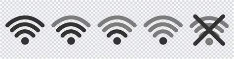 와이파이 무선 Wlan 인터넷 신호 애플 리 케이 션 또는 웹사이트에 대 한 평면 아이콘 투명 한 배경에 격리 0명에 대한 스톡