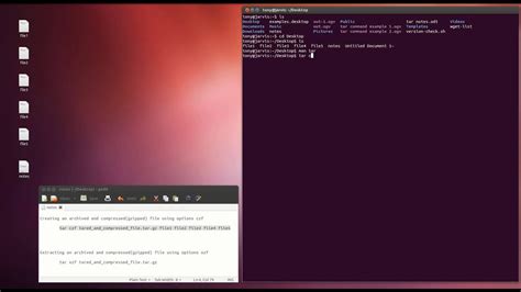 How To Create And Extract A Tar Gz File Using Only The Tar Command YouTube