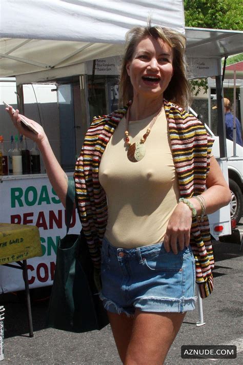 Rena Riffel Braless For An Afternoon Of Shopping At The Farmers Market