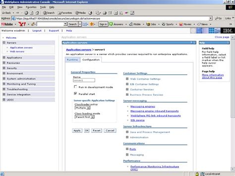 Managing Ibm Websphere Application Server 60 And Above