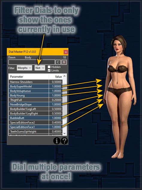 Released Dial Master Python Script For Poser 12 Hivewire 3d Community