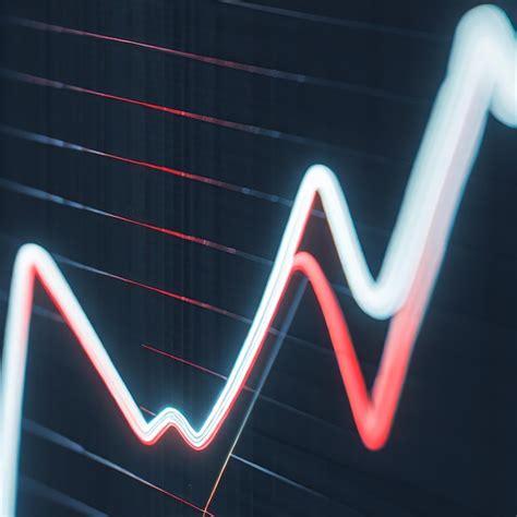 Premium AI Image Black Background Chart With Highlighted Lines