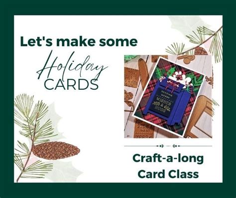 Die Cut Holiday Cards Class Debbie Js Crafting Corner Edu