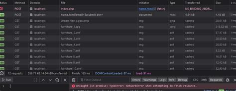php why is my fetch api in javascript not working stack overflow