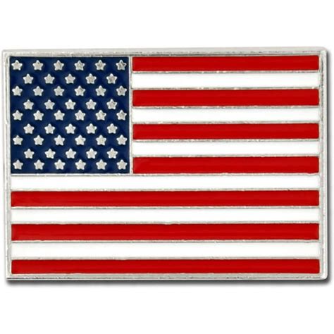Pinmart American Rectangle Flag Lapel Pin â Patriotic Usa Pins For Backpack