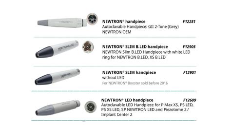 Acteon Newtron Handpieces