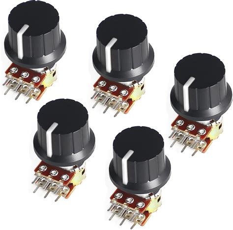 Mxita 50set Wh148 Linear Potentiometers 15mm 6pin 1k 2k 5k