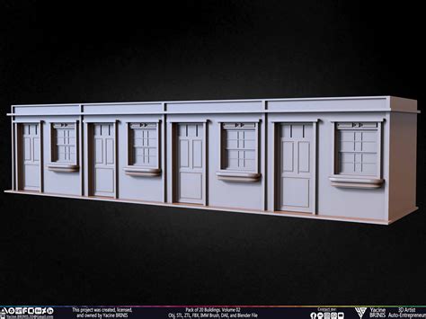 Artstation Pack Of 20 Buildings Volume 02 Game Assets