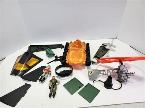 Vintage Gi Joe Vehicle Parts Lot 1988 Night Force Outback Cobra