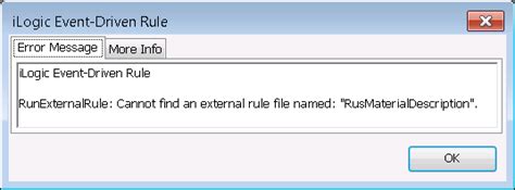 Solved Invisible Link To External Ilogic Rule Autodesk Community