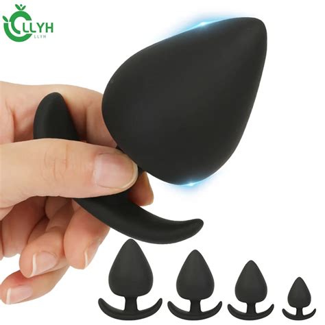 Silicone Mushroom Head Anal Plug Wearable Butt Plug Stimulation Anus
